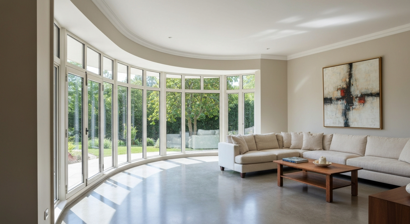 The Beauty and Benefits of Aluminium Bow Windows - Eco Hearth